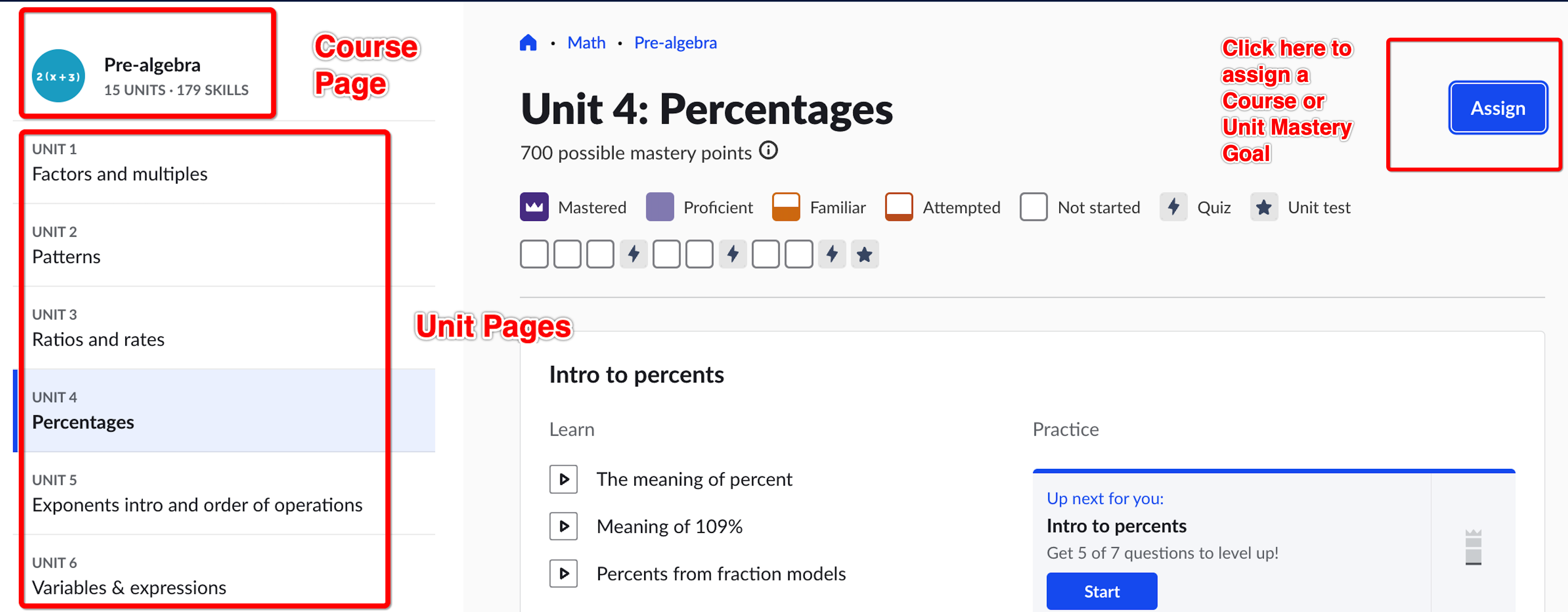 How do I create Course or Unit Mastery Goals for my students? – Khan ...