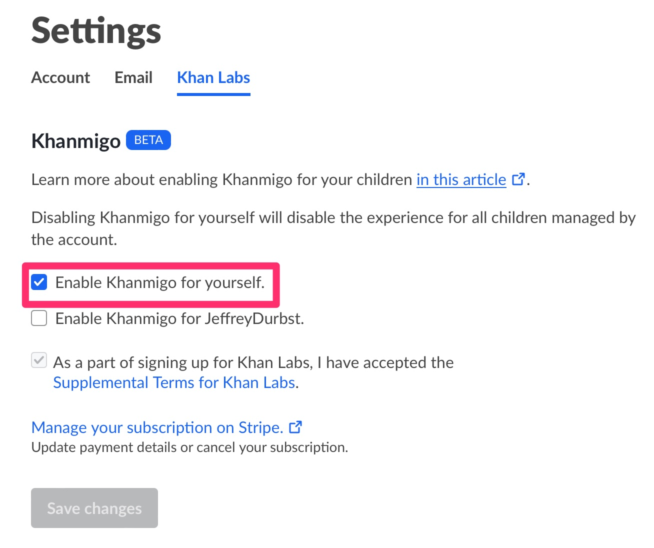 How do I disable Khanmigo on my account? – Khan Academy Help Center