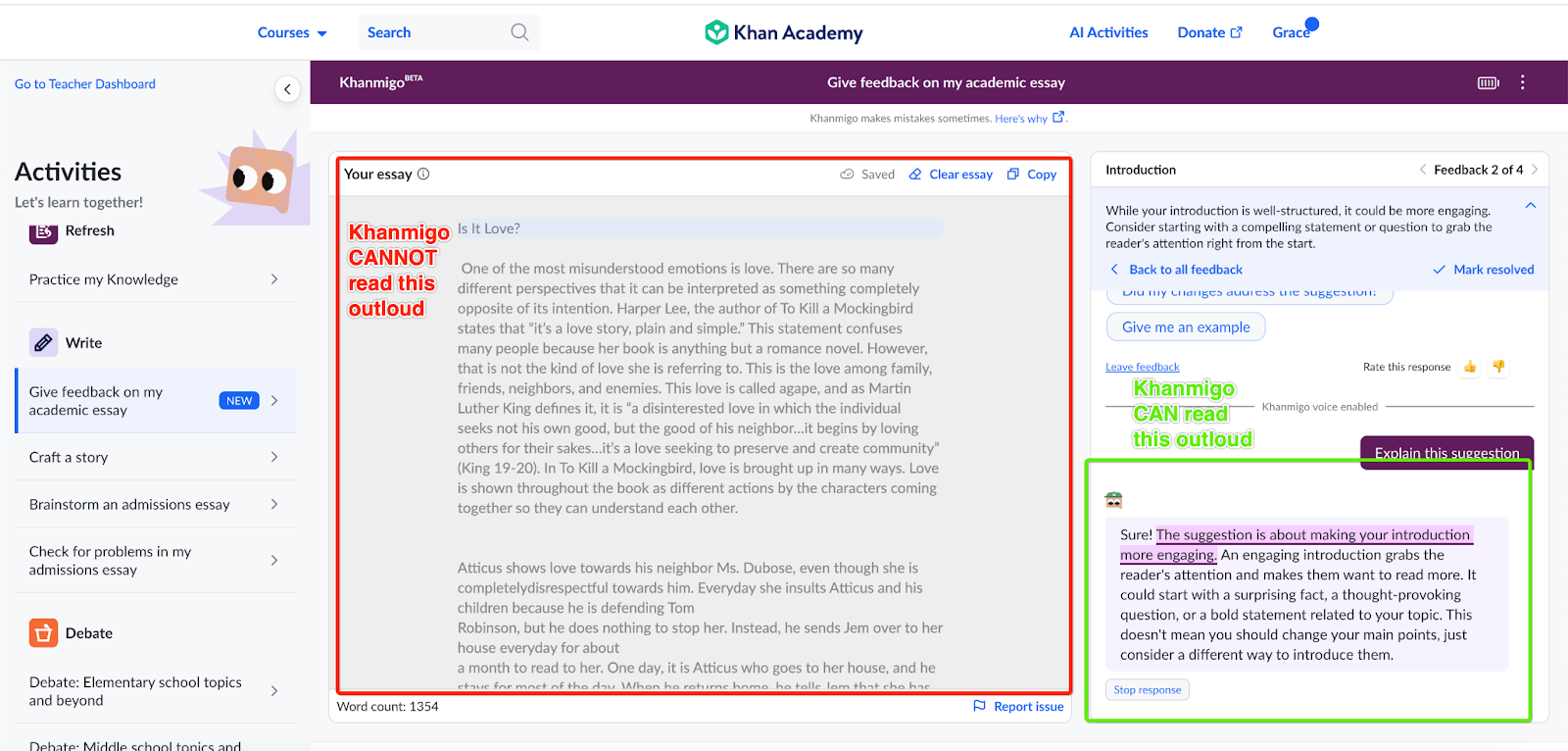 Does Khanmigo have a read-aloud or Text-to-speech feature? – Khan ...