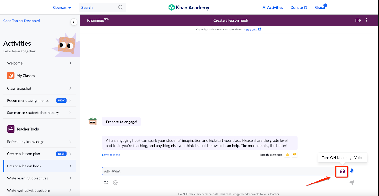 Does Khanmigo have a read-aloud or Text-to-speech feature? – Khan ...