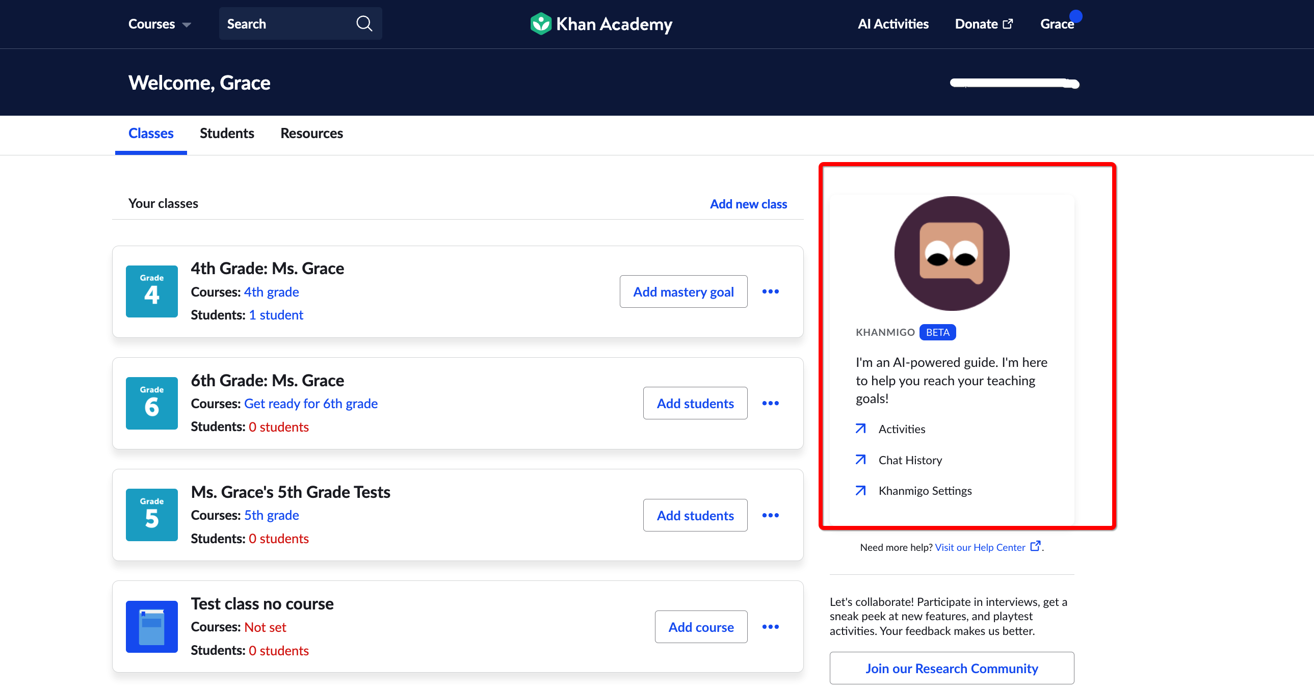 Where can I access Khanmigo while working on Khan Academy? – Khan ...