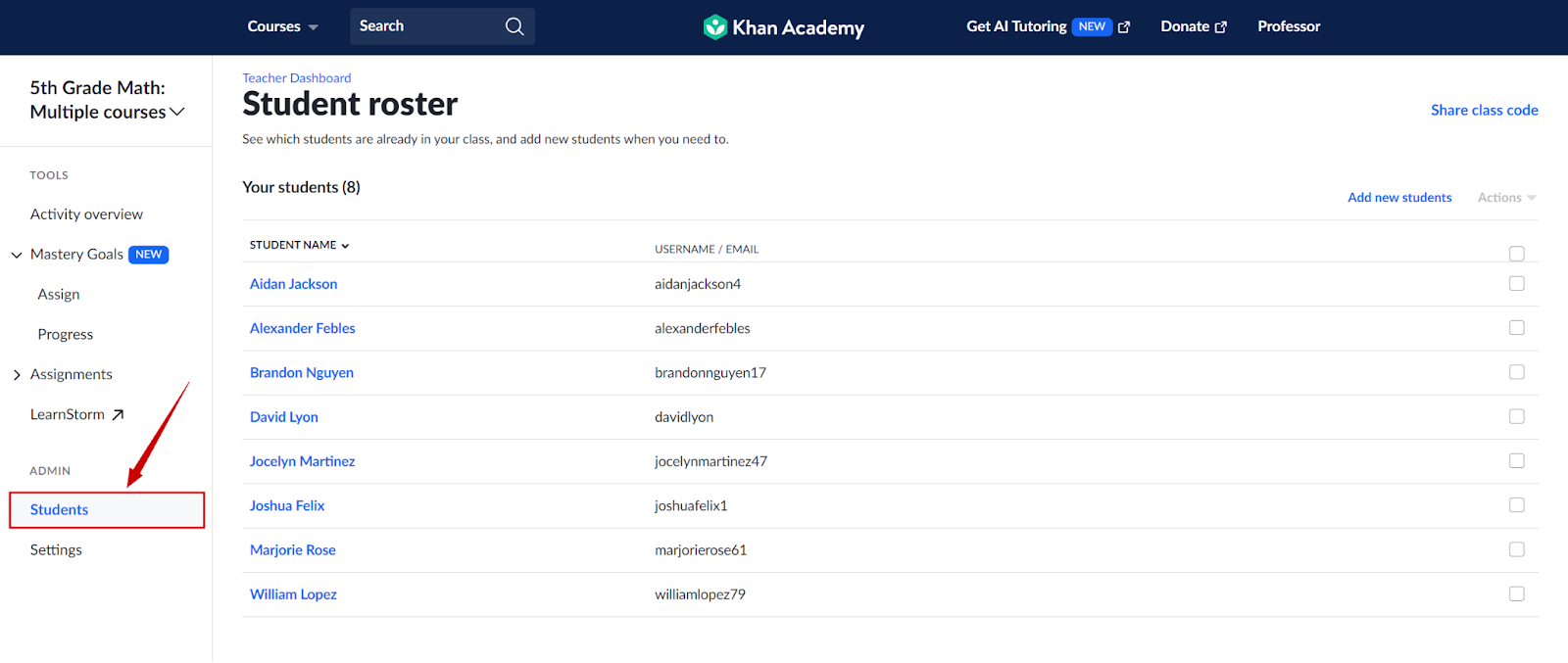 How do I use the Individual Student Report? – Khan Academy Help Center