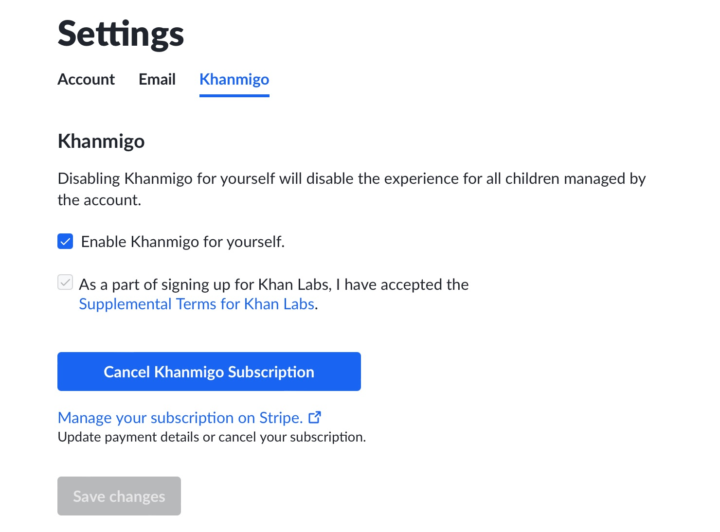 How do I manage my Khanmigo subscription? – Khan Academy Help Center