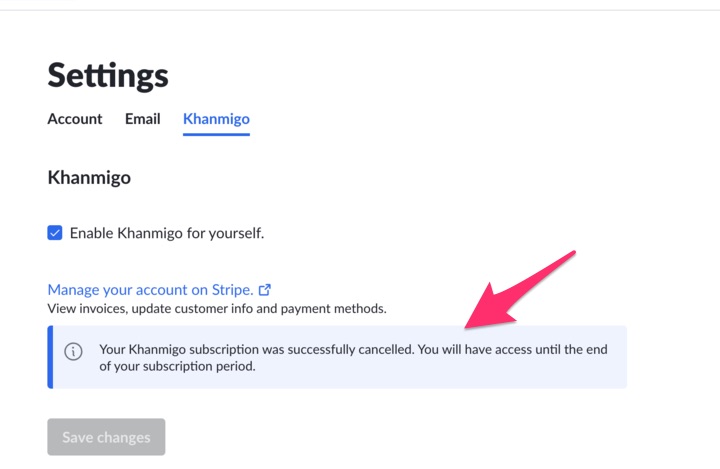 How do I cancel my Khanmigo subscription? – Khan Academy Help Center