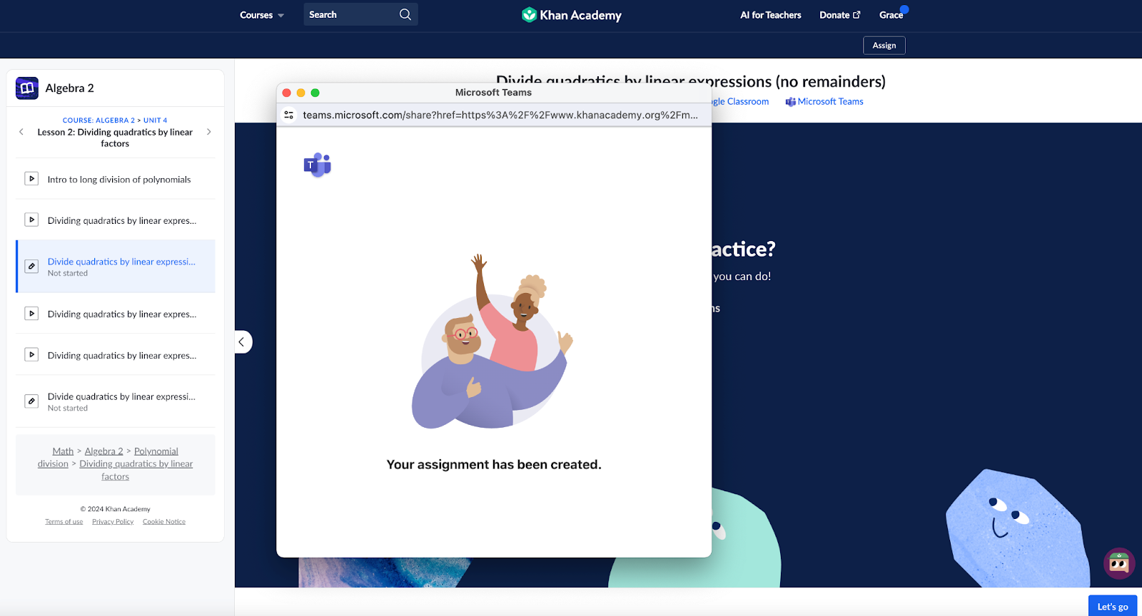 How can I share Khan Academy content onto Microsoft Teams? – Khan ...