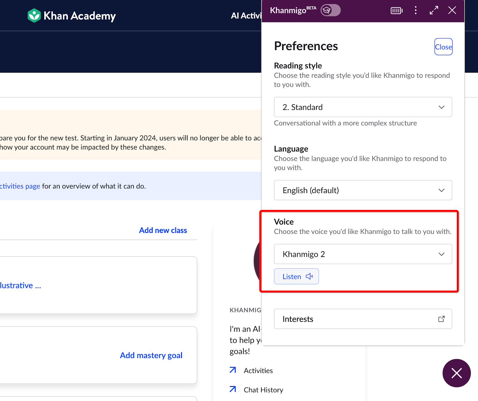 Does Khanmigo have a read-aloud or Text-to-speech feature? – Khan ...