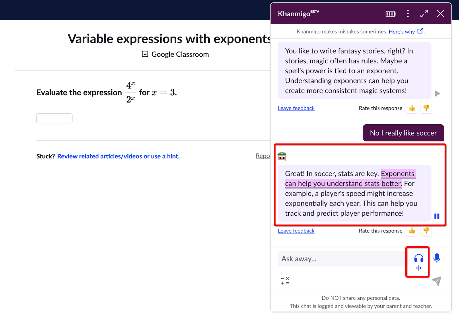 Does Khanmigo have a read-aloud or Text-to-speech feature? – Khan ...