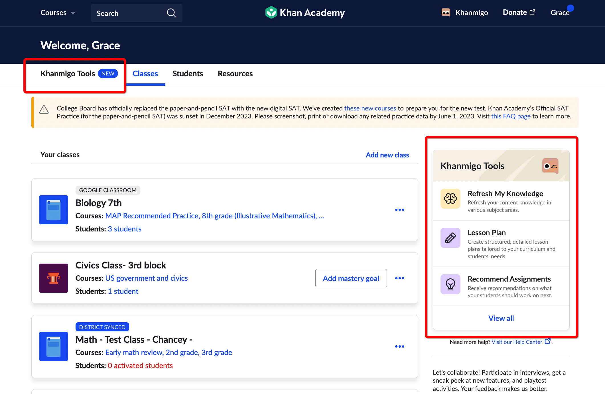 Where can I access Khanmigo while working on Khan Academy? – Khan ...