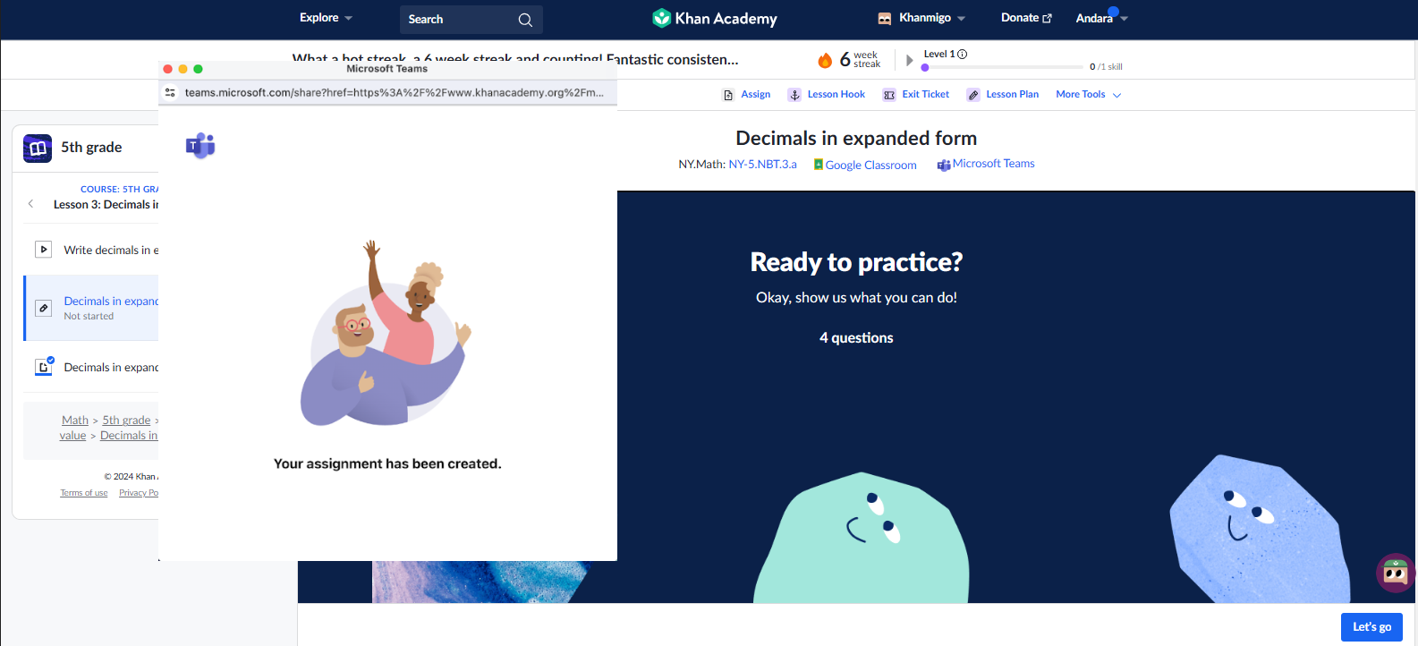 How can I share Khan Academy content onto Microsoft Teams? – Khan ...