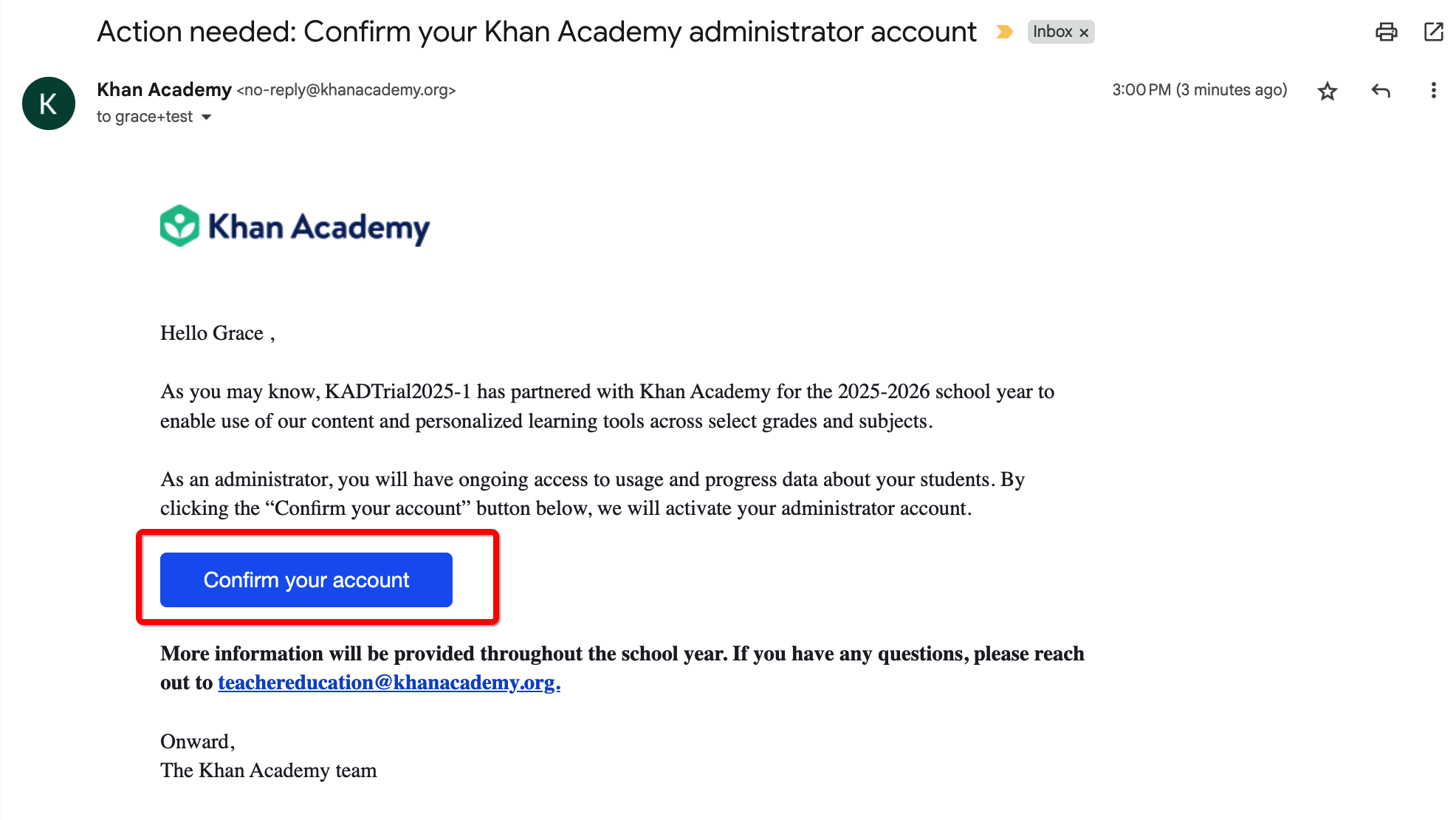 How can I add an administrator to my district using Khan Academy's in ...