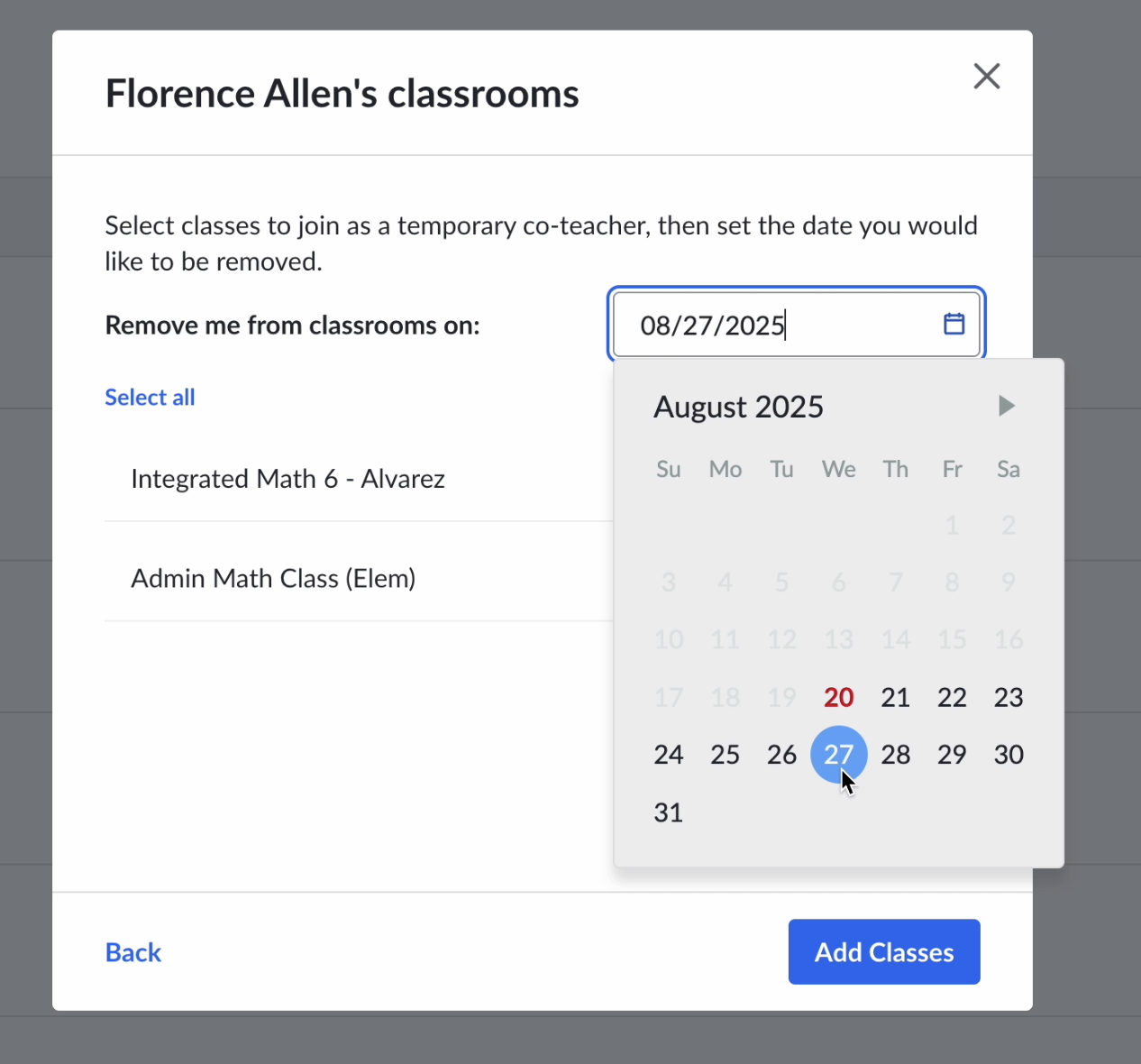 How can Administrators use the Classroom Access feature to act as a ...