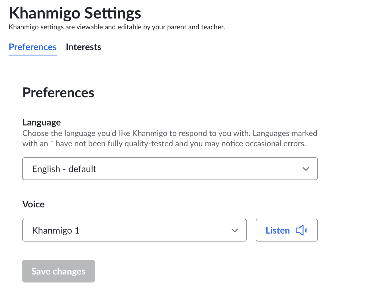 How do I edit my students' Khanmigo settings? – Khan Academy Help Center