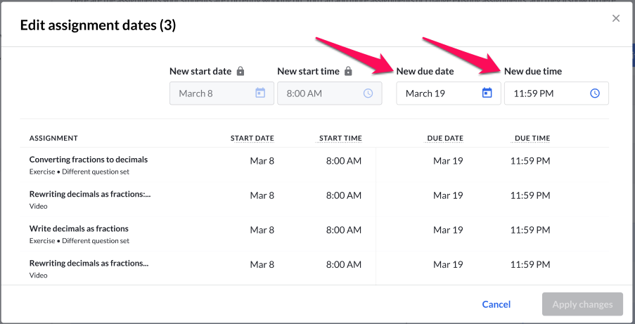 How do I edit or delete assignments? – Khan Academy Help Center