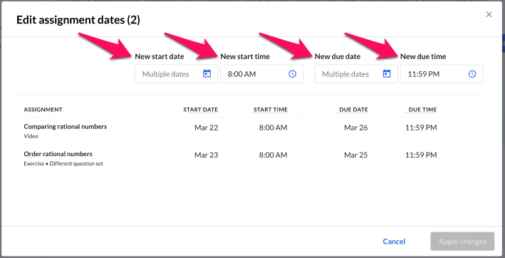 How do I edit or delete assignments? – Khan Academy Help Center