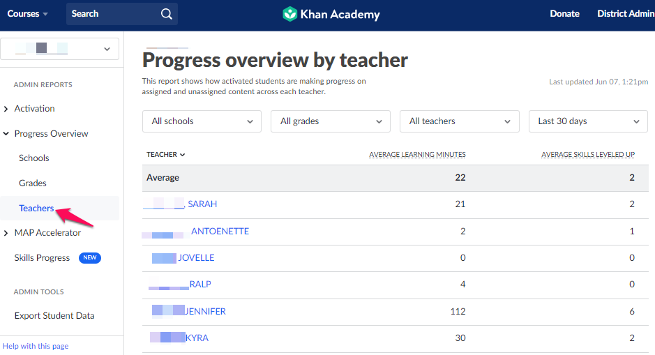 How do I use my Khan Academy Districts + Learning Paths progress by ...